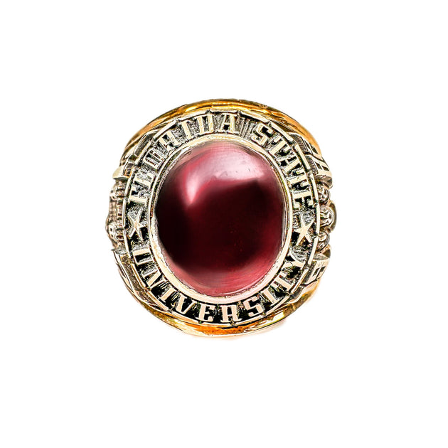 10ct Garnet College Mens Ring | CG Jewellery