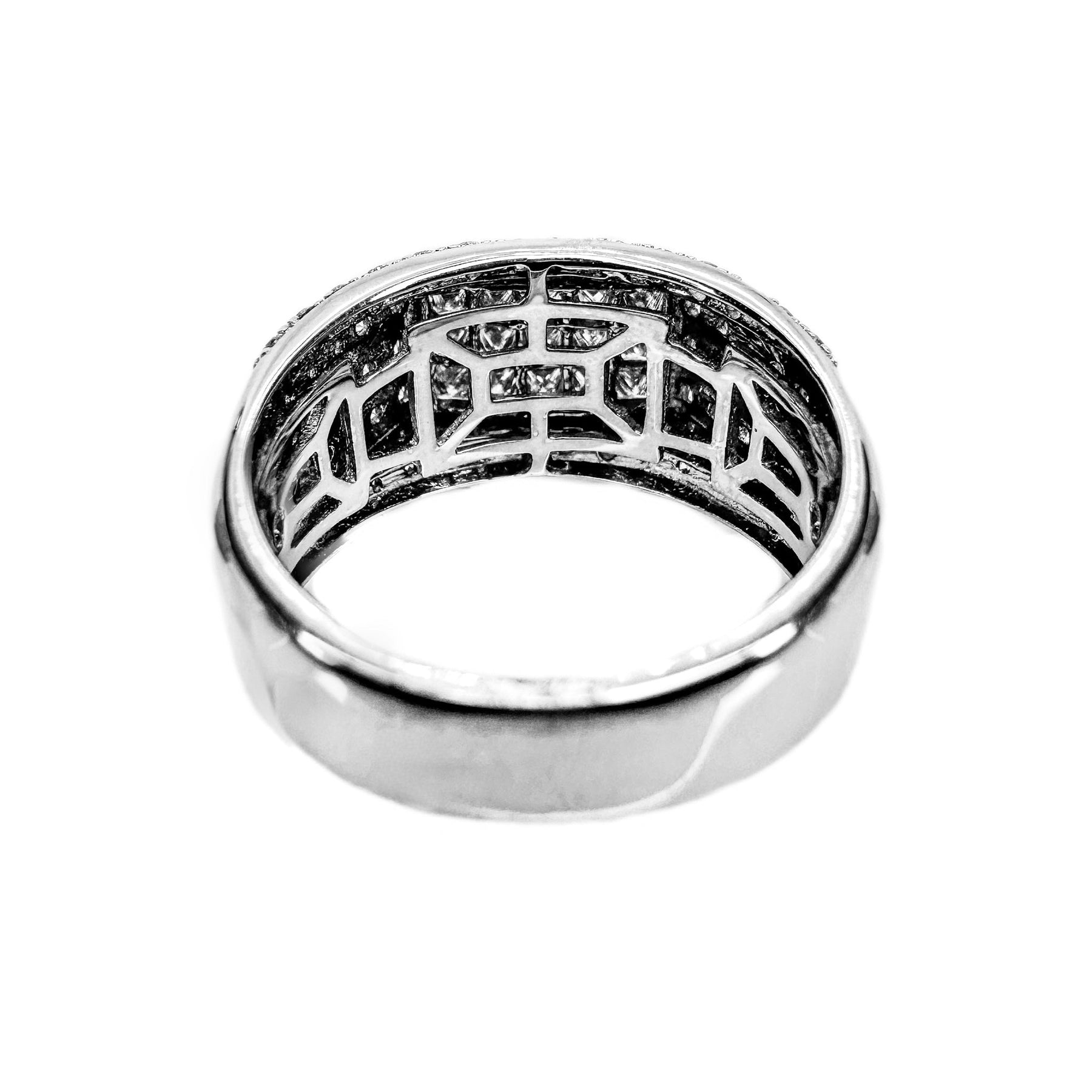 14ct White Gold Diamond Mens Ring | CG Jewellery